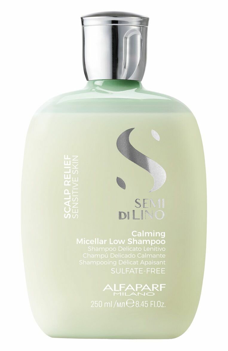 Alfaparf Milano Шампунь мицеллярный успокаивающий Semi Di Lino SCALP CALMING MICELLAR LOW SHAMPOO, 250 мл