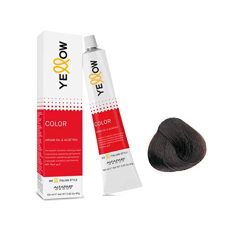 YELLOW PROFESSIONAL Ye Color Permanent Coloring Cream Ye Color Перманентная крем краска 7.35 100 мл