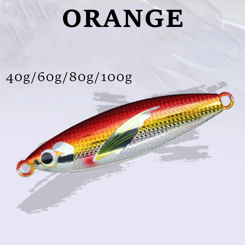 Оранжевый джиг JIGGING PRO FLY FISH 40/60/80/100 г