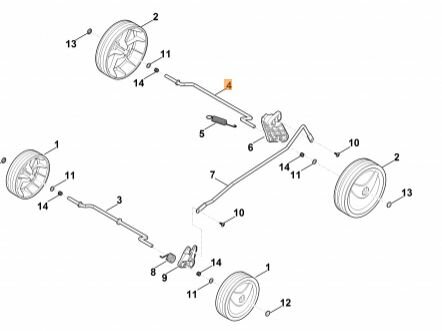VIKING ось в сборе МЕ235 оригинал