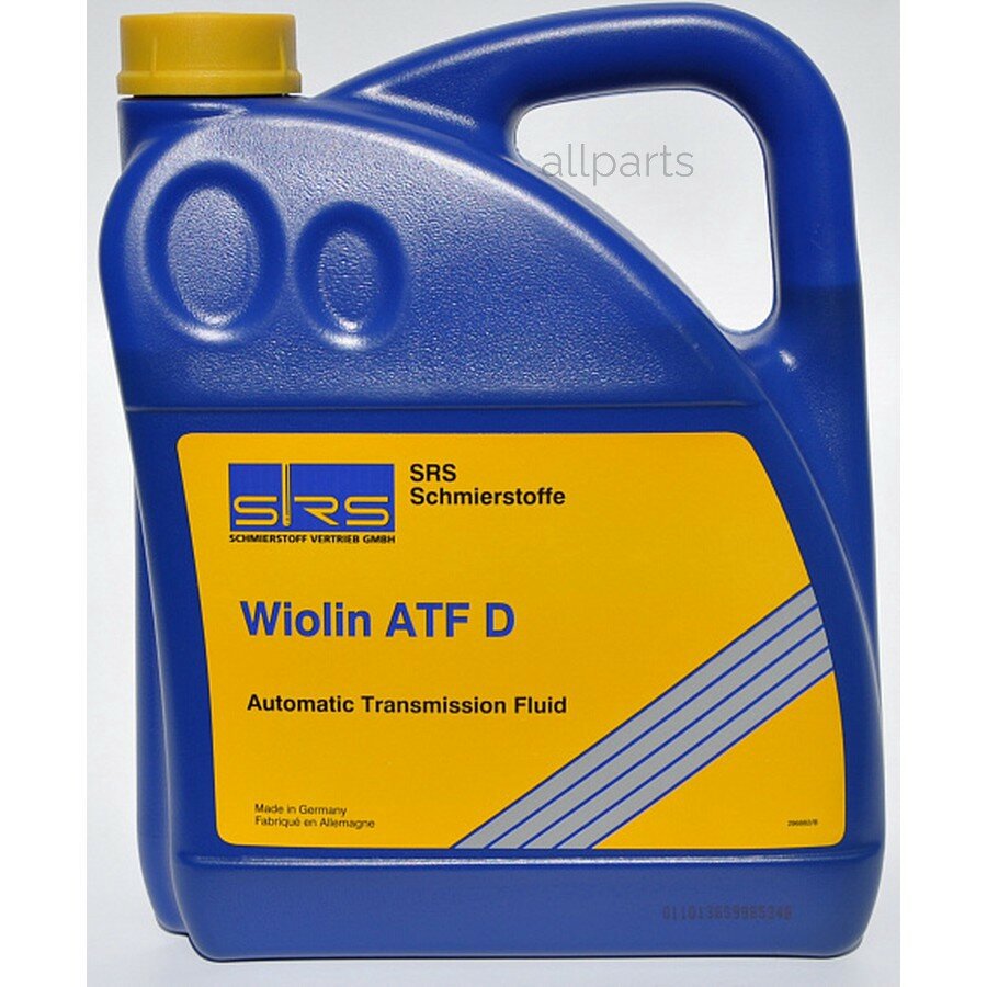 SRS 4033885000205 SRS Масло трансмиссионное Wiolin ATF D (4 л.)