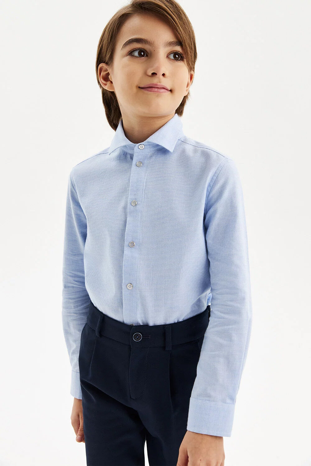 Школьная рубашка трикотажная