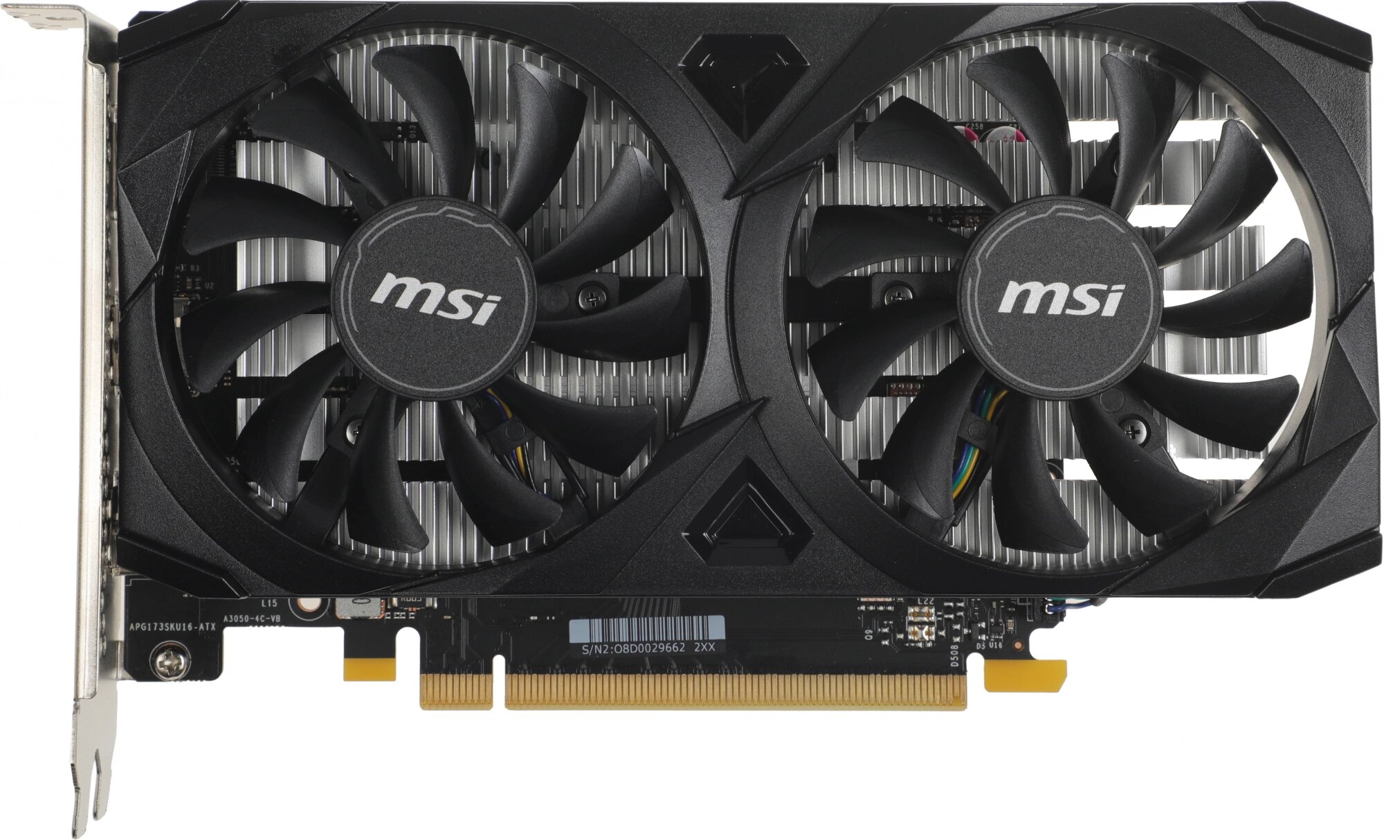 Видеокарта MSI PCI-E 4.0 RTX 3050 VENTUS 2X 6G OC NVIDIA GeForce RTX 3050 6Gb 96bit GDDR6 1492/14000 HDMIx2 DPx1 HDCP Ret