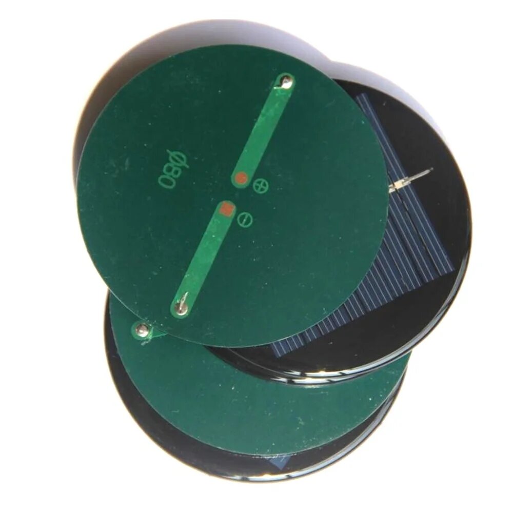 Солнечная панель мини круглая 0,5 Вт