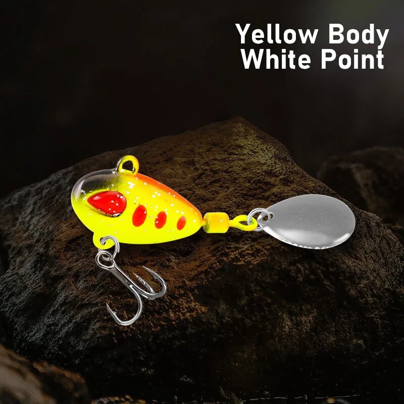 Ложка-спиннер, тонущие воблеры, приманки, металлические приманки VIB, вращающиеся приманки с блестками и хвостом, рыболовные приманки для дальнего заброса для морского окуня