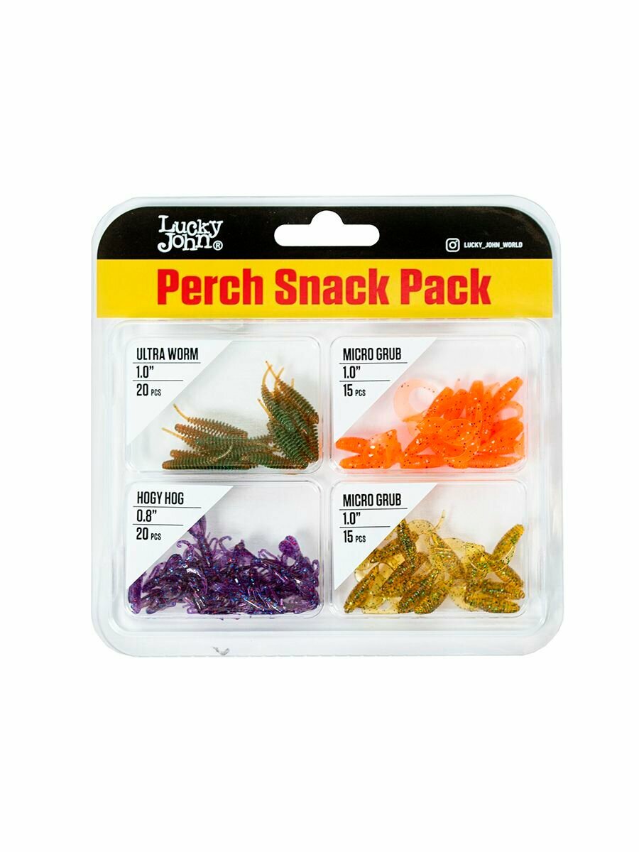 Твистеры и слаги съедобные искусственные LJ Pro Series Perch Snack Pack 02 SET/Mix Pack