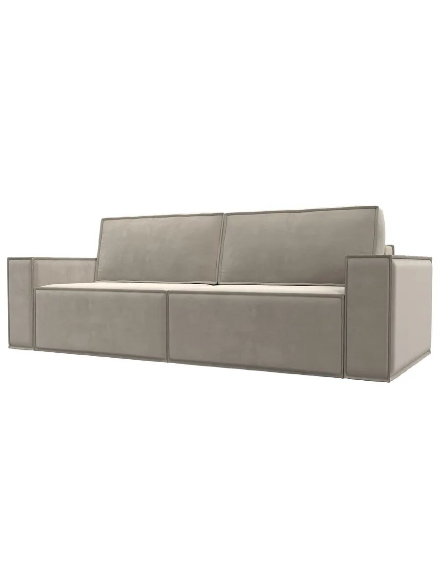 Прямой диван Лофт со спальным местом 160х200 см, пружинный матрас, ящик для белья, микровельвет