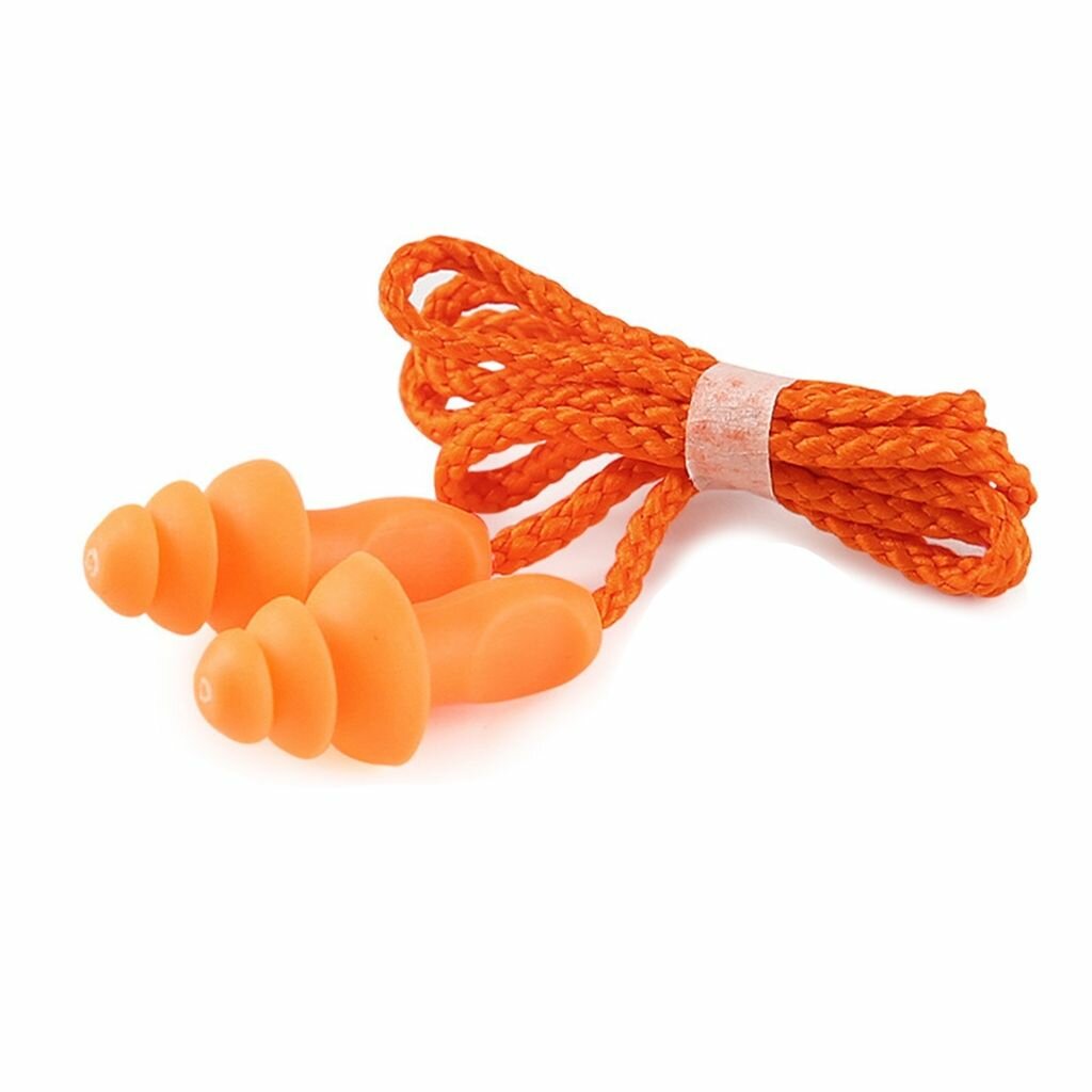 Многоразовые беруши для плавания взрослых для душа, бассейна, серфинга, каякинга, Оранжевый