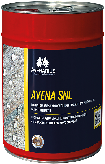 Гидрофобизатор Органорастворимый Avenarius Avena SNL 5л Высокоэффективный на Основе Силана/Силоксана для Защиты Минеральных Фасадов.