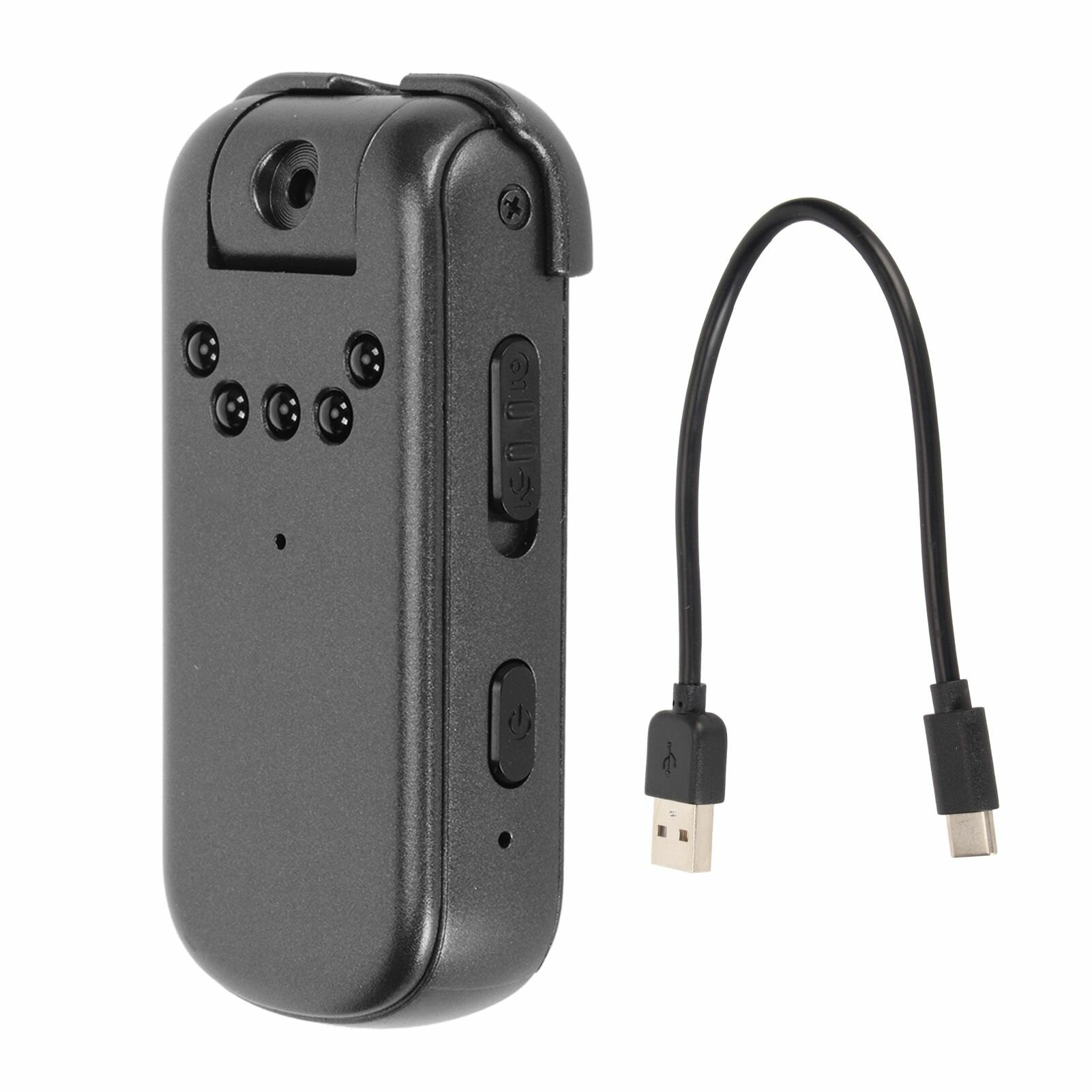 Цифровой диктофон AI с HD шумоподавлением, ночным видением и детекцией движения, 128 ГБ,