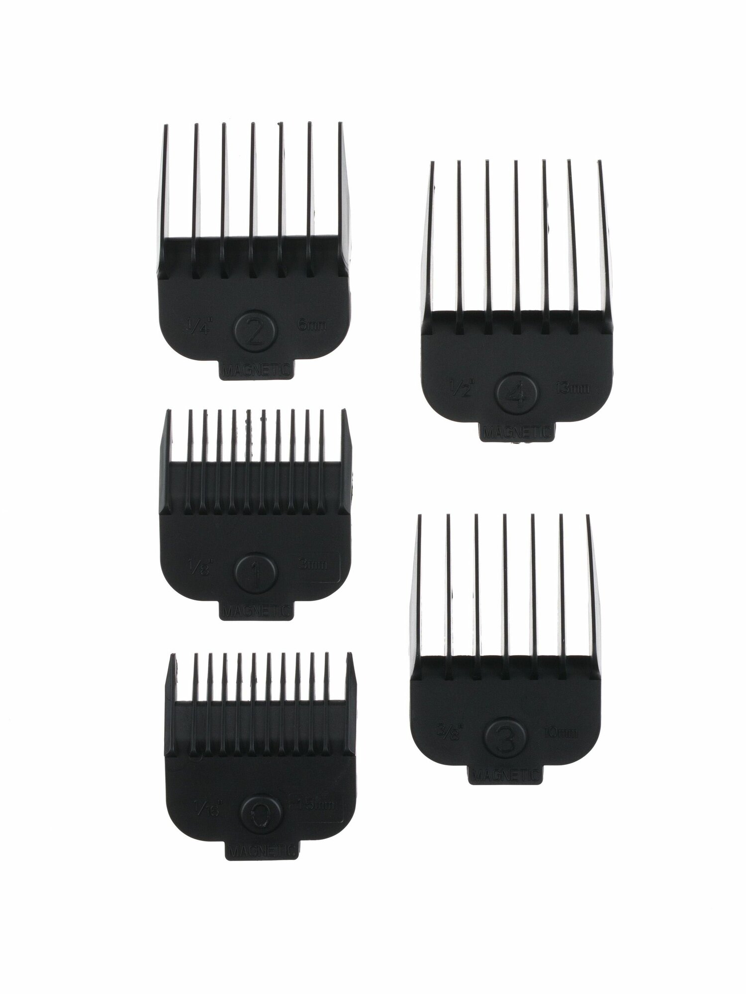 Насадки для машинки для стрижки волос DEWAL Pro 03-964 FORCE, 5 шт, черные