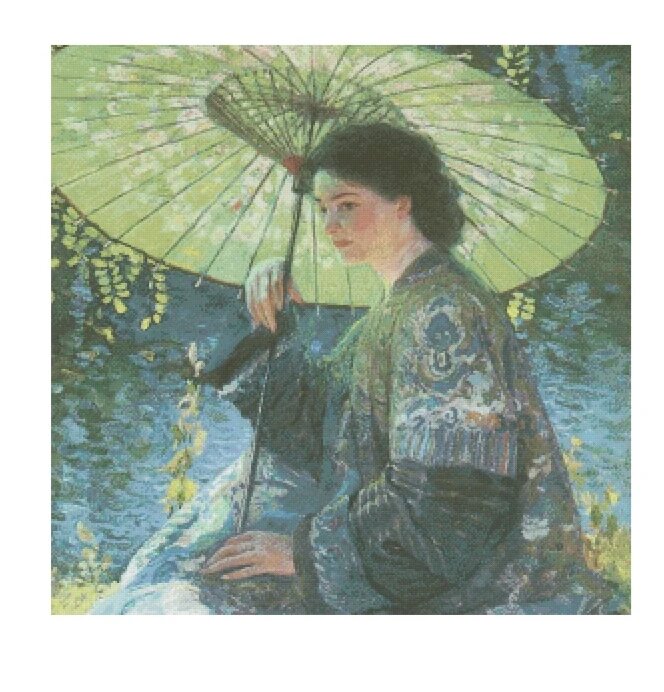 Набор для вышивки крестом Dahlia 16CT white canvas