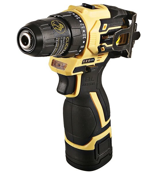 Аккумуляторная дрель-шуруповёрт 45Нм в сумке Hanskonner HCD1645BLC