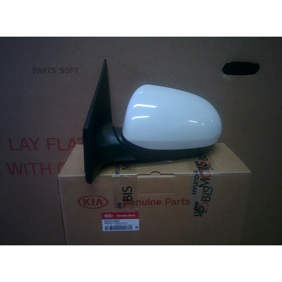 Зеркало левое (эл. с подогр) от официального дистрибьютора, HYUNDAI-KIA, артикул 876104Y031