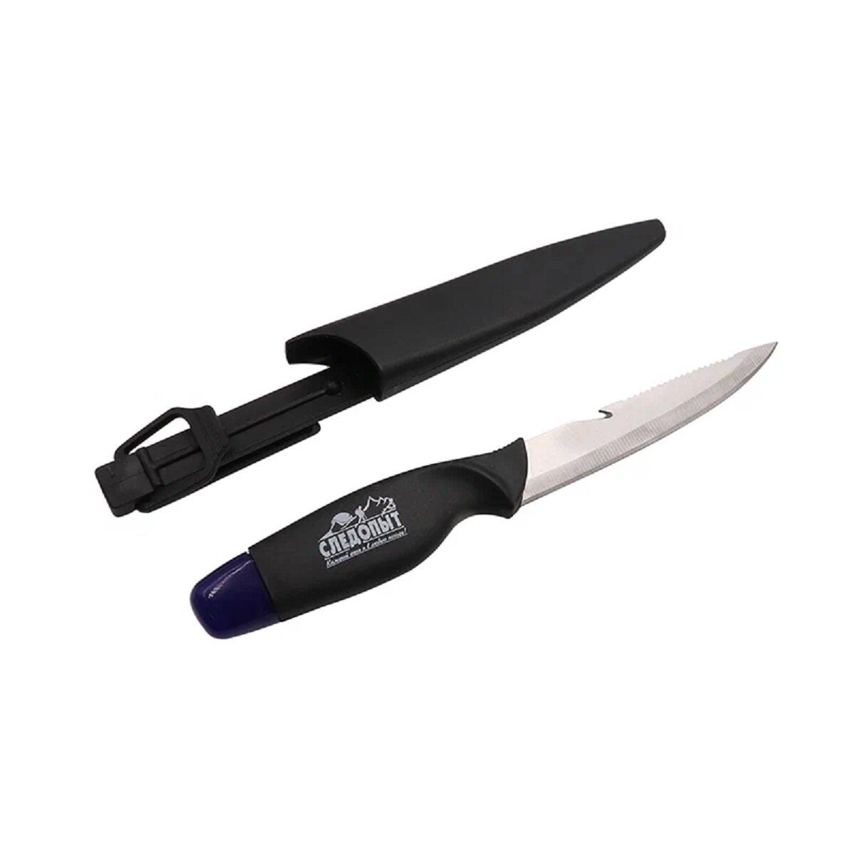 Нож туристический разделочный "следопыт" нетонущий, клинок 135 мм, в чехле