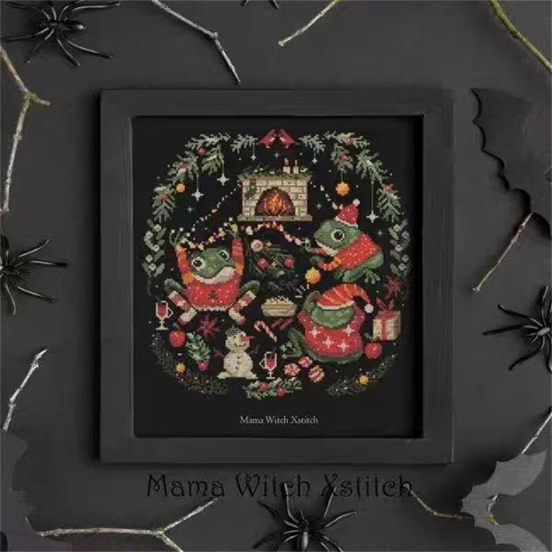Набор для вышивки крестом Animal Crossing Homfun ZZ9545-A, 18ct black