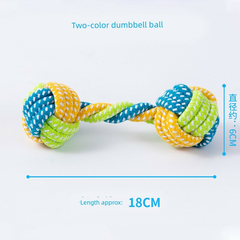 Игрушка для собак для прорезывания зубов, прочная жевательная игрушка для Тедди, Корги, Померанского шпица, узел-мяч,