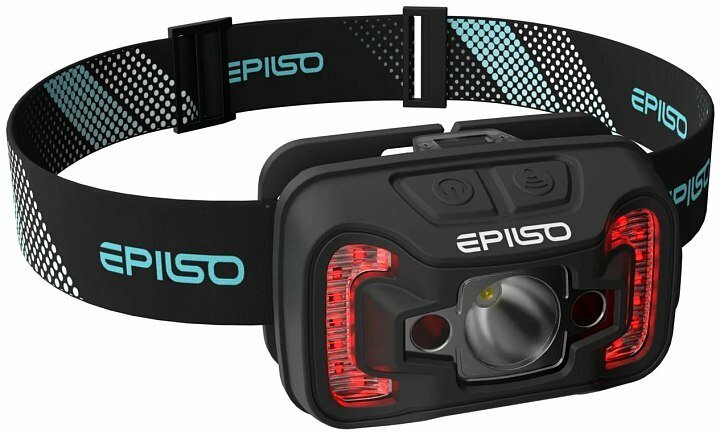 Epilso EPF-105-QA11 налобный фонарь CREE XTE 5W + COB 1x1800 мАч USB 5В пластик.