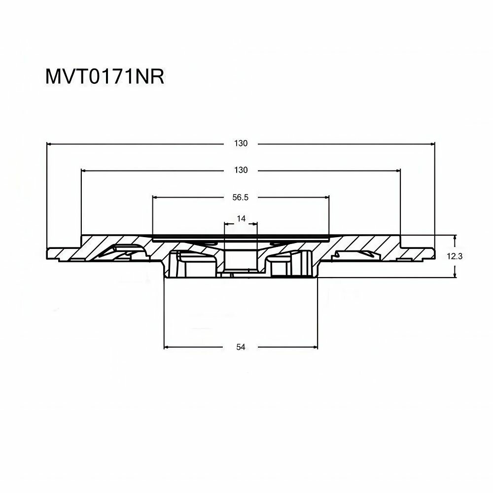 Крышка турбокомпрессора, арт MVT0171NR