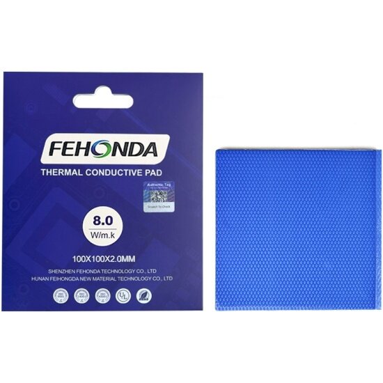 Термопрокладка Fehonda 8W 100x100x2.0мм (FHND-8W-100X100-2.0)