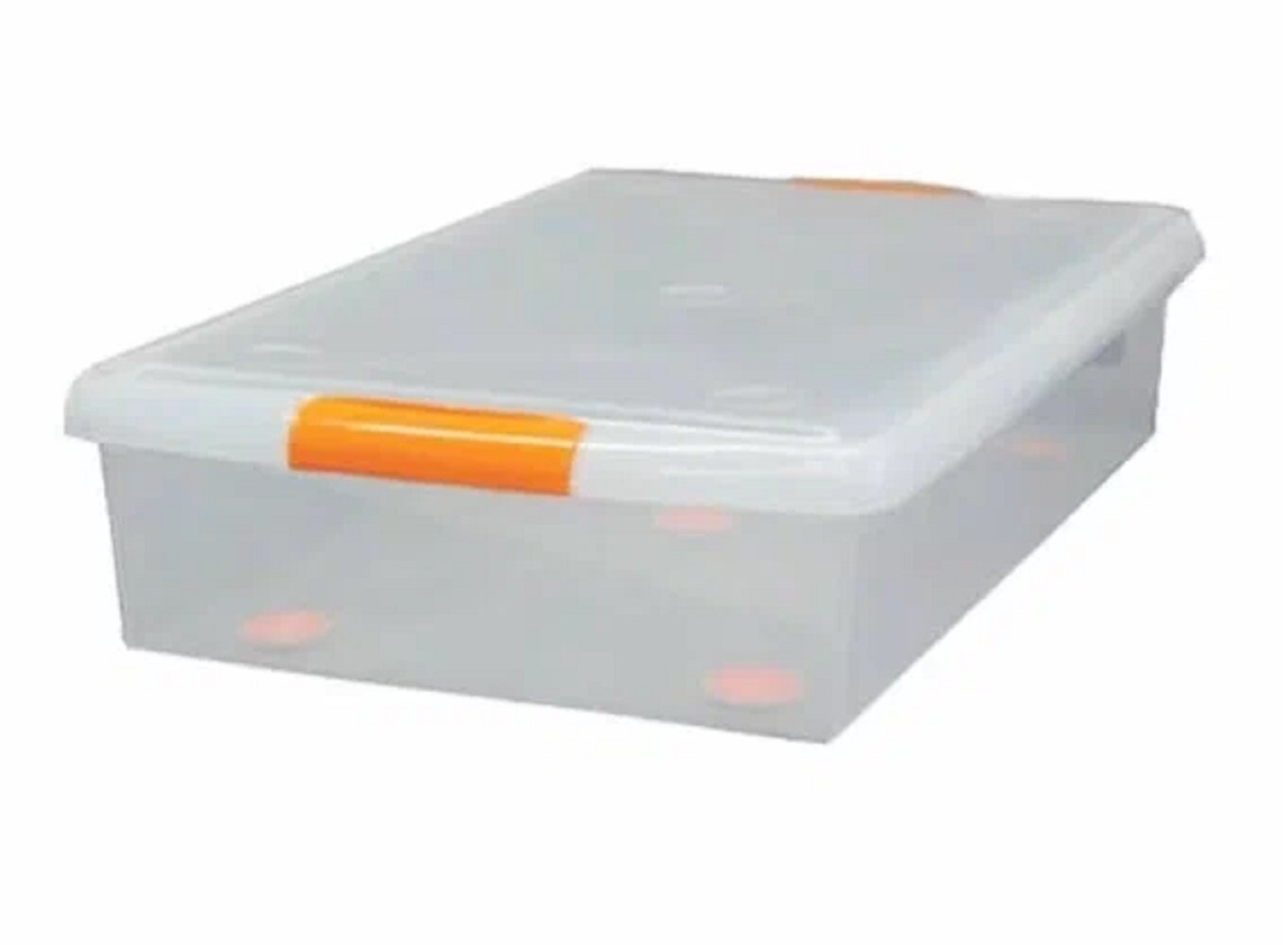 Короб для хранения IRIS "THIN BOX", полипропилен, прямоугольный, прозрачный, 34 л