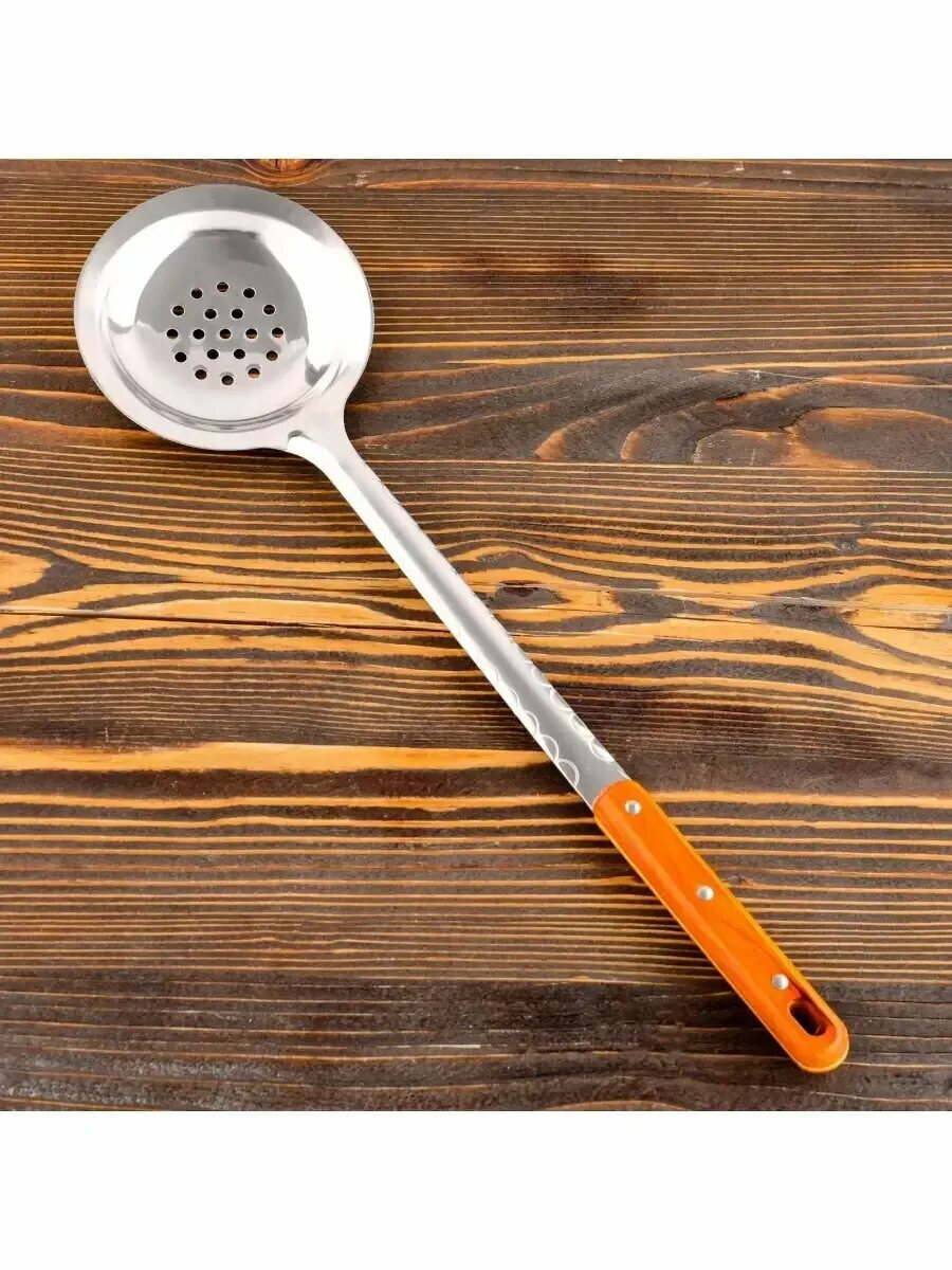 Шумовка для казана узбекская 45см, диаметр 12 см