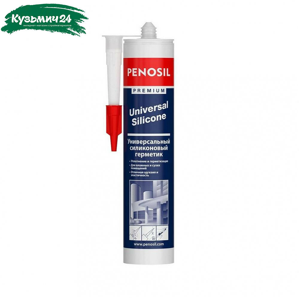 Герметик силиконовый Penosil Premium, универсал, чёрный, 280 мл, 1 шт.