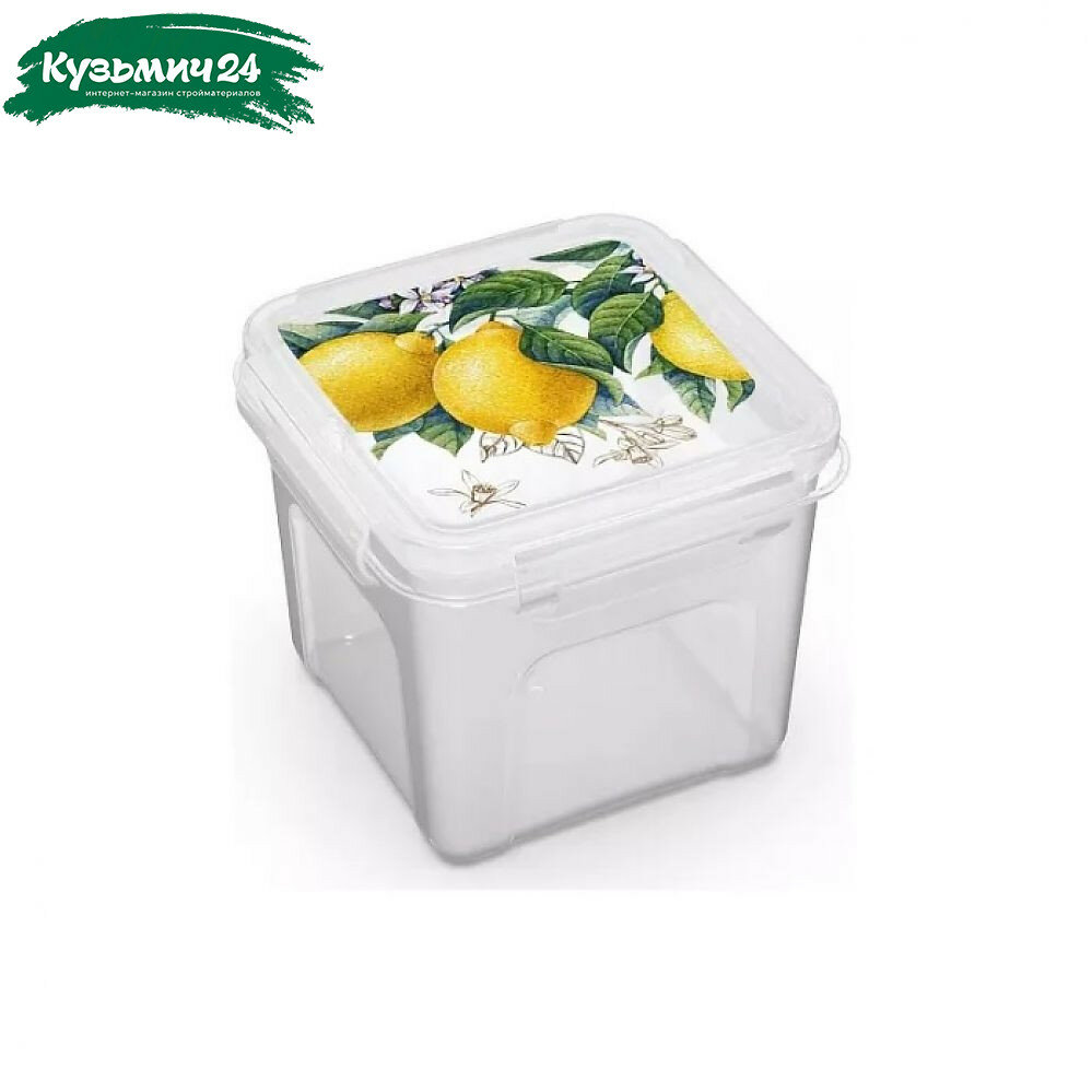 Контейнер Полимербыт Fresh 0.9 л, квадратный, для СВЧ 5725800