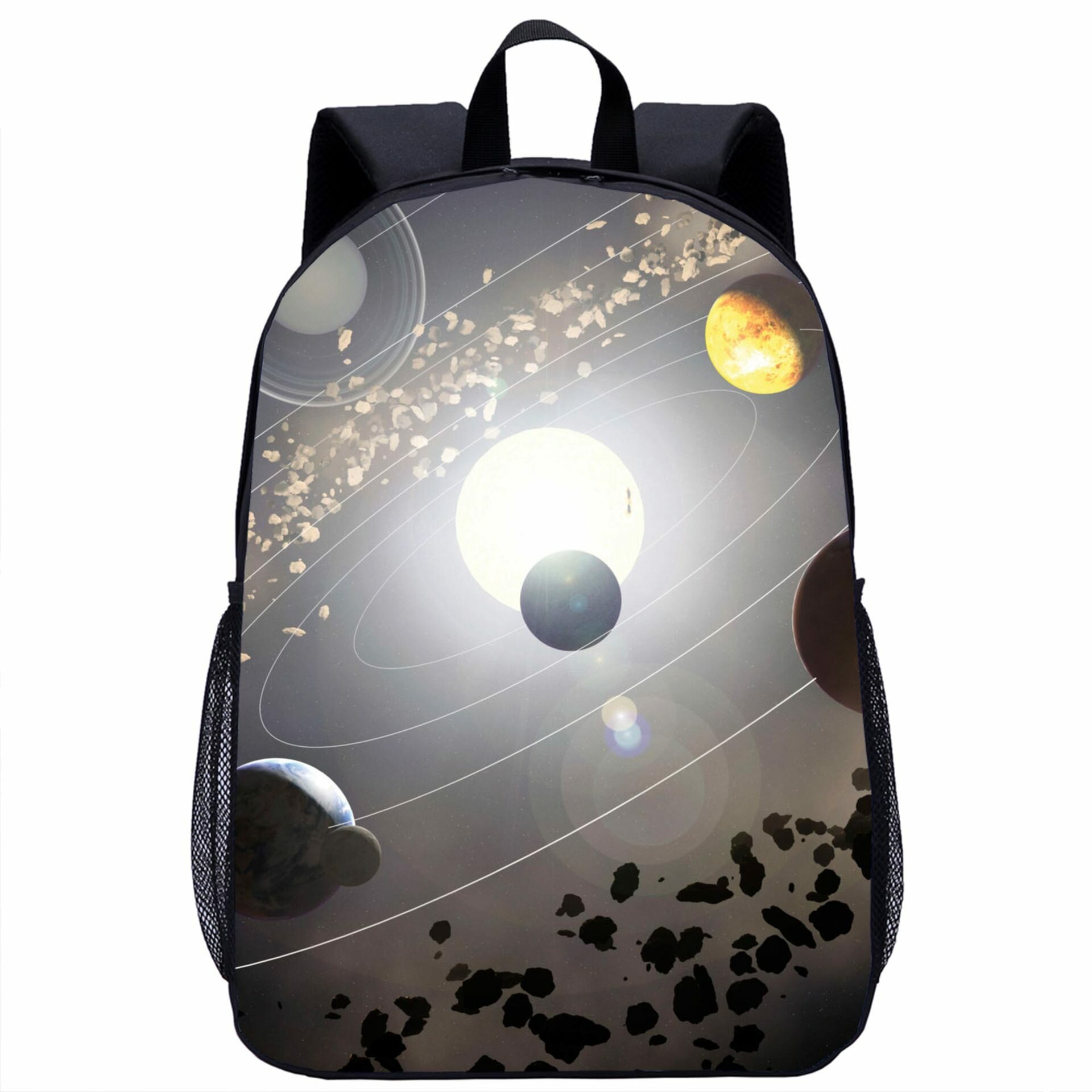 Galaxy Planet Schoolbag 17-дюймовый рюкзак для учеников начальной школы Молодежный рюкзак