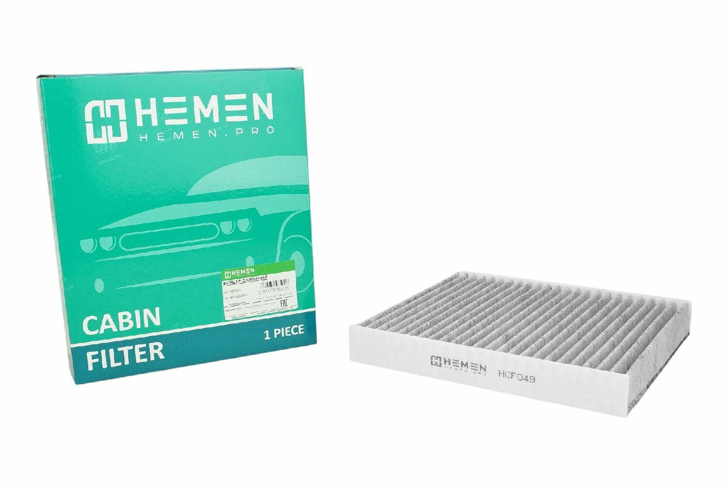 Фильтр салона угольный Toyota Prius 17-, Camry 18-, Hilux 15-, Alphard 15-, Fortuner (HCF049)