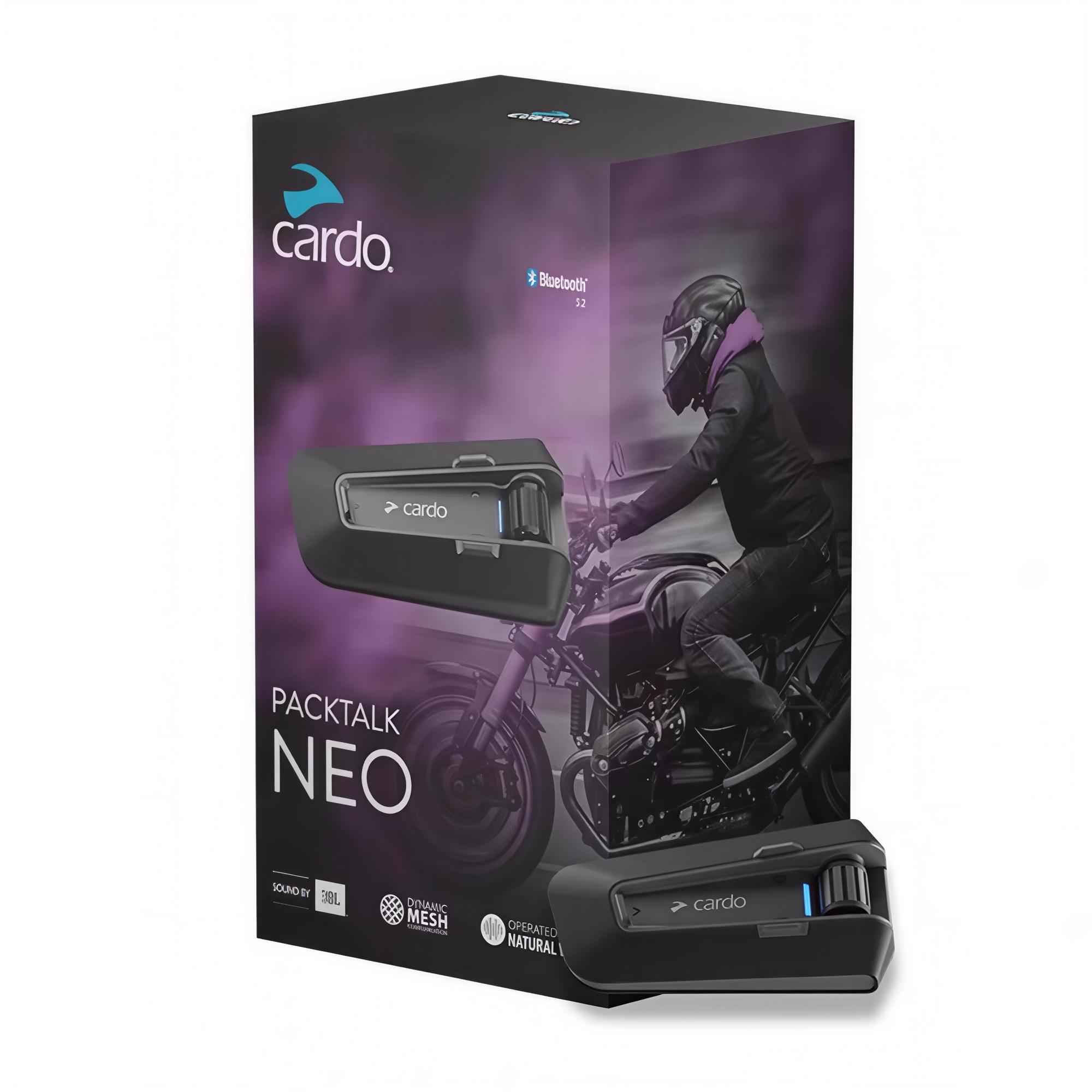 Мотогарнитура Cardo PACKTALK NEO Single, черный, Bluetooth, шумоподавление