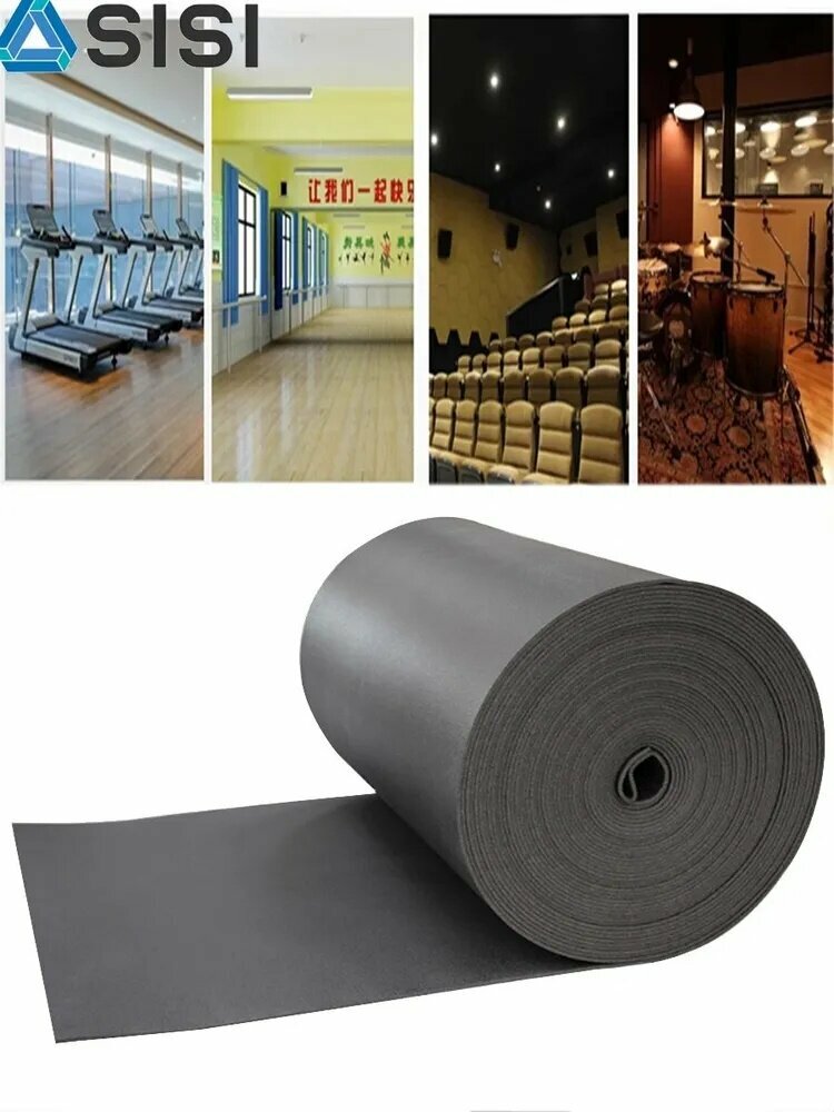 Подложка под ковролин/ под линолеум Звукоизоляционный демпфирование 1X10m