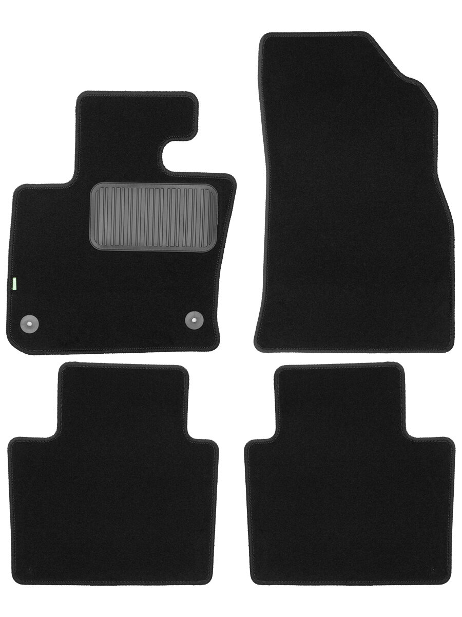 Коврики ворсовые для GEELY Monjaro 2023 - н. в. (I Рестайлинг) Внедорожник 5 дв. - 4 шт. коврики текстильные в салон Klever Standard / Джили Монжаро