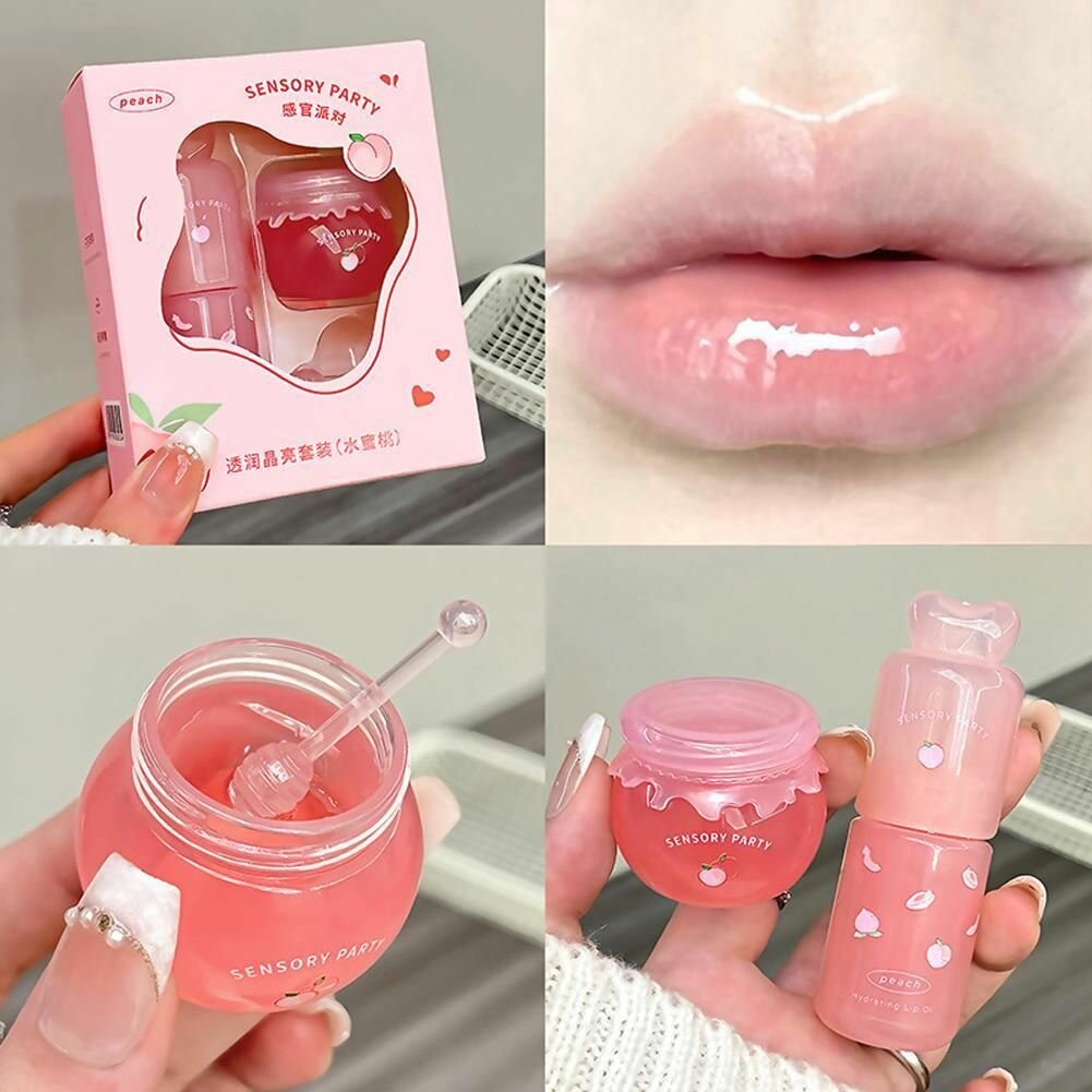 Блестящая и увлажняющая маска для губ