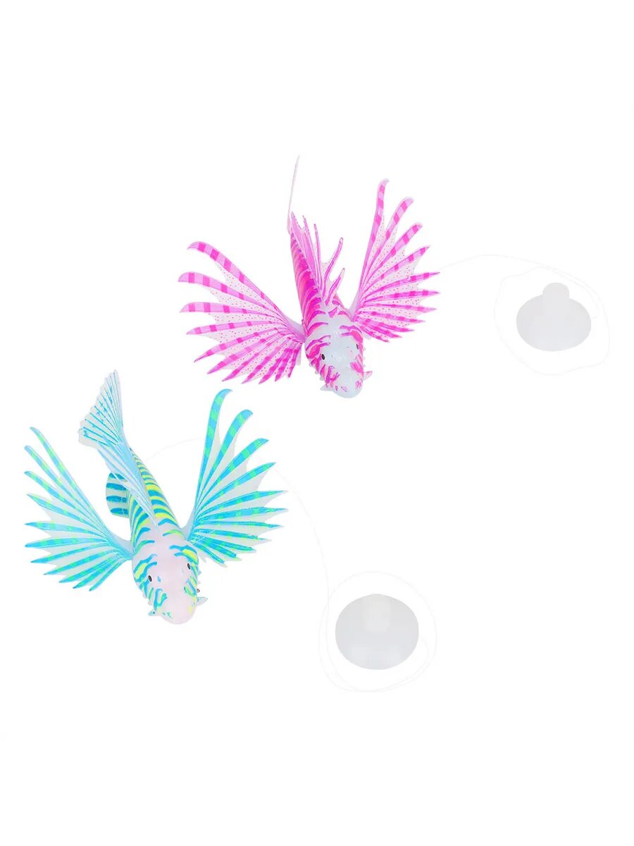 2шт аквариум пейзаж украшения крылатка имитация присоски