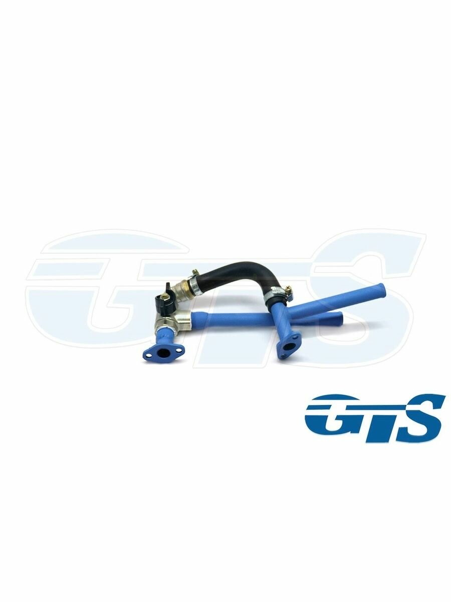 Кран отопителя печки с байпасом "GTS" для а/м ВАЗ Нива 2121-21214 (без кондиционера). Вариант 1.