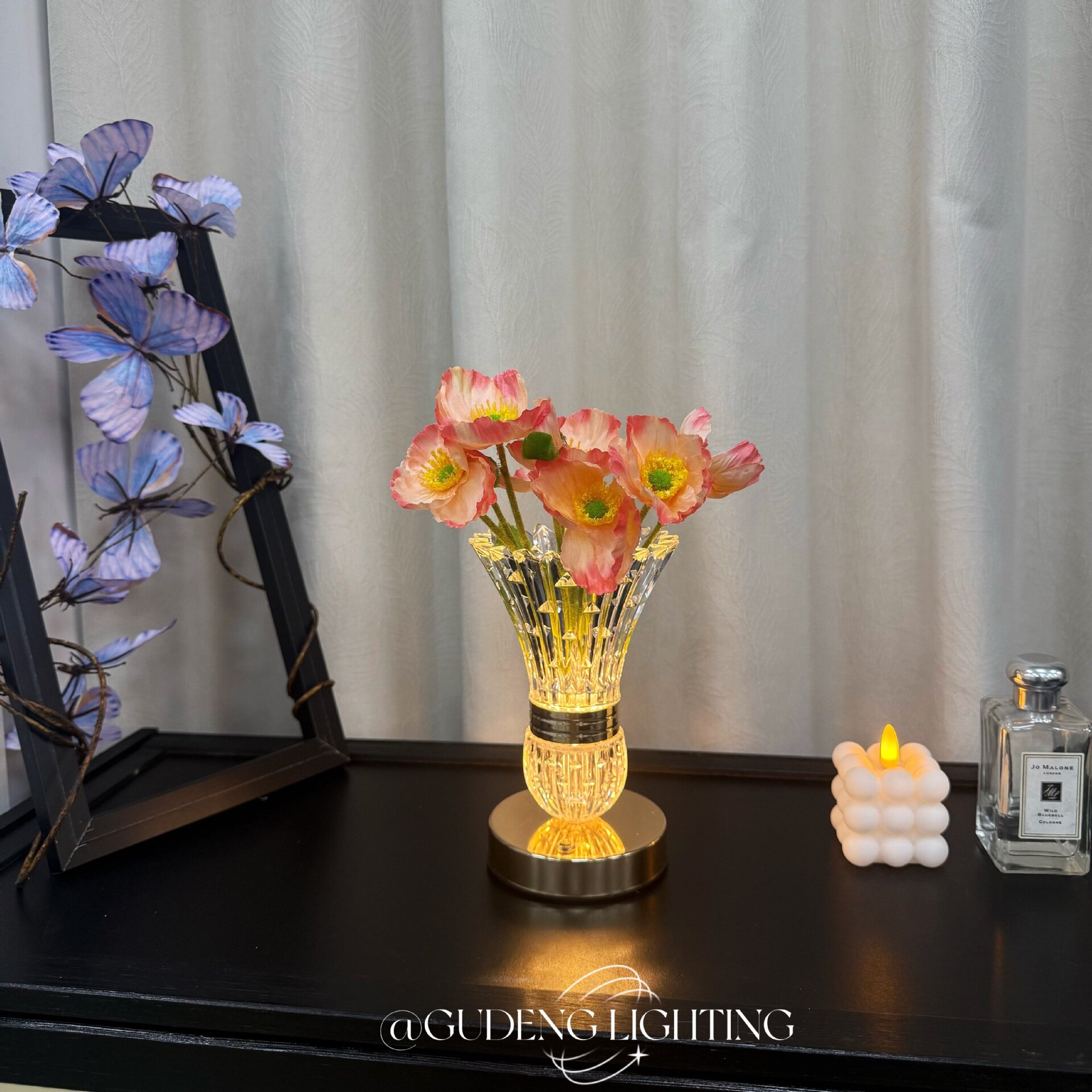 Креативный подарок украшение настольная лампа ваза украшение домашней спальни прикроватный перезаряжаемый ночник