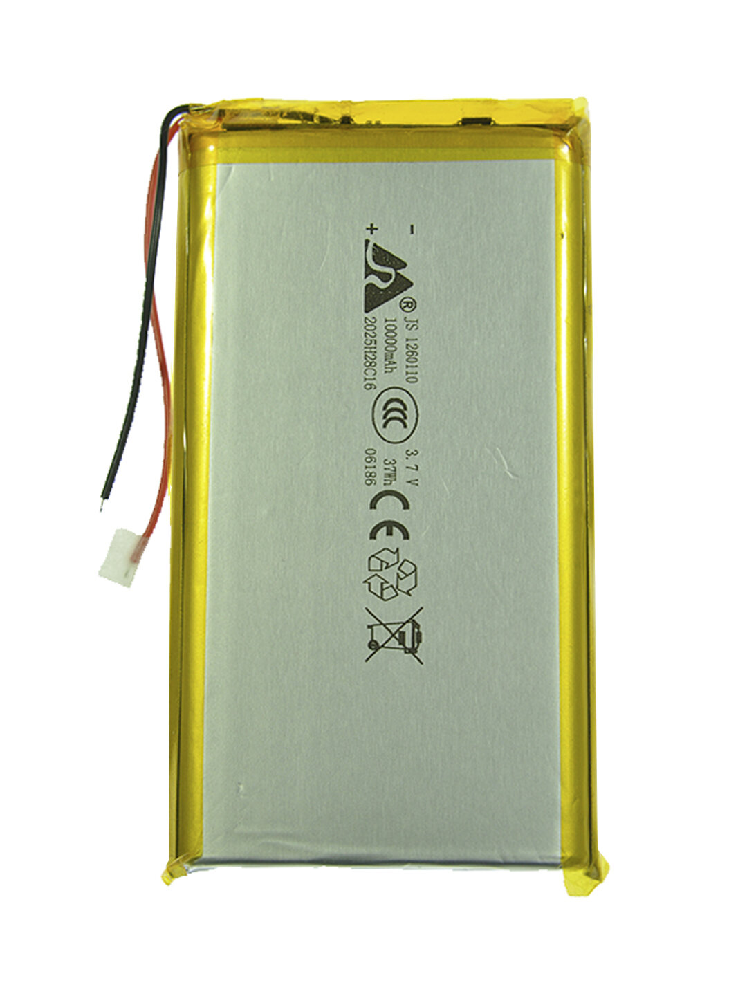 Элемент питания универсальный 1260110p (12мм*60мм*110мм) 10000 мАч (без контроллера)