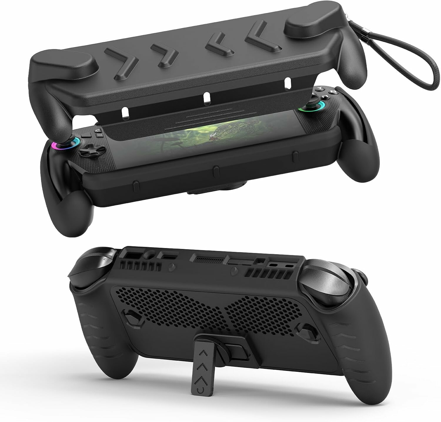 Адаптер для портативной игровой консоли ROG Xbox Ally/X, защитная оболочка, полностью амортизирующий корпус из ТПУ, жесткая спинка из ABS, регулируемая опорная рама