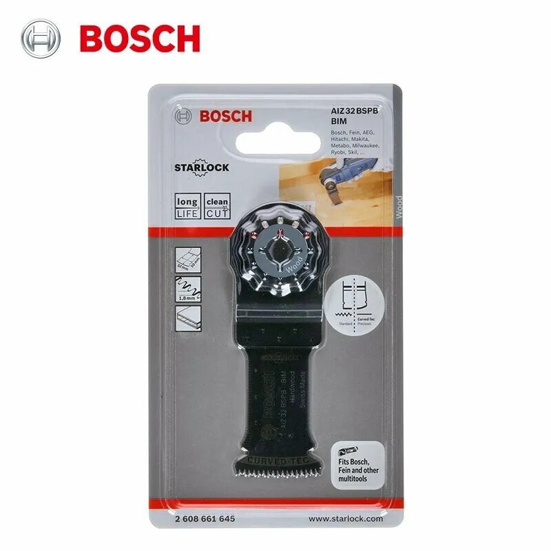 Лезвие для резки древесины Bosch Star Lock AIZ 32 BSPB для реноватора
