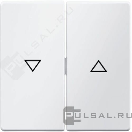 Клавиши с оттиском "Стрелки" Berker 16256089 белый бархат