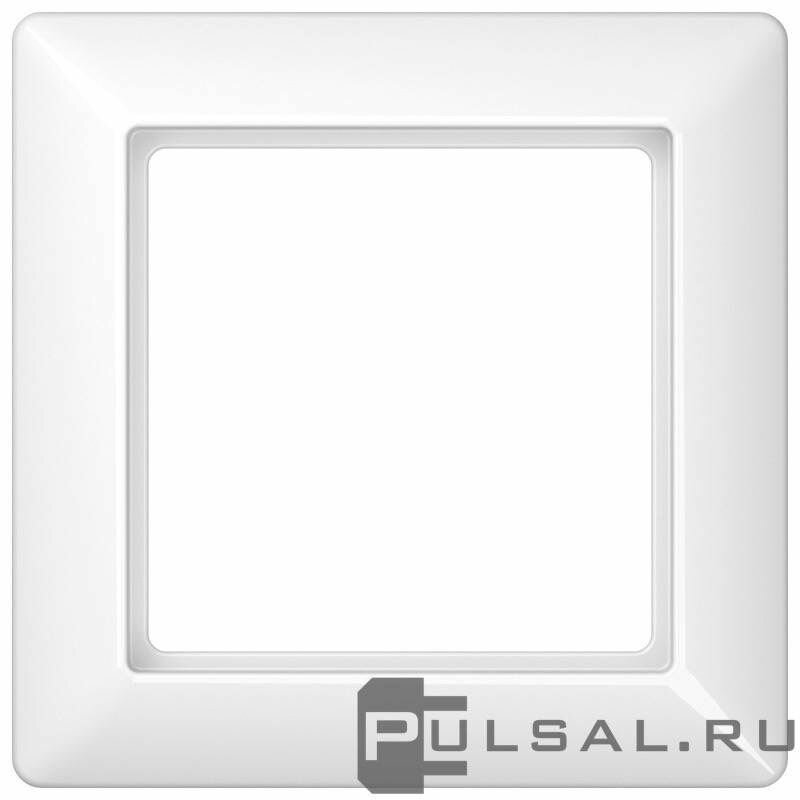 AS581WW Рамка 1 пост вертикальная горизонтальная пластмасса белый AS 500