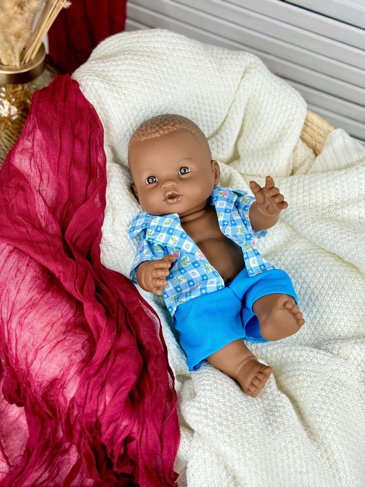 Кукла Manolo Dolls виниловая Obamin 33см