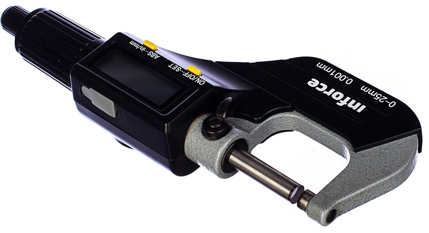 Inforce Микрометр цифровой 0-25мм/0-1"*0.001мм/0.00005" 06-11-44-ZHIMIN