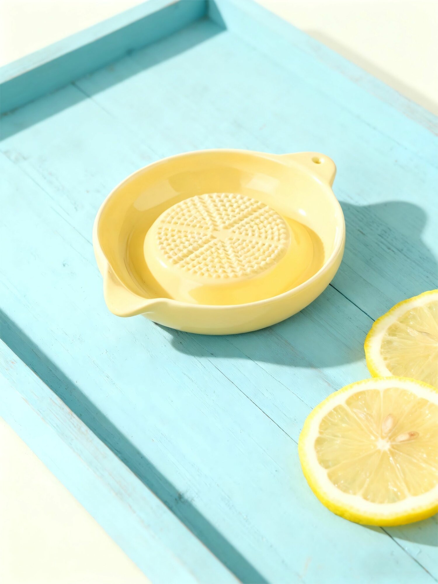 Керамическая терка для имбиря, желтый