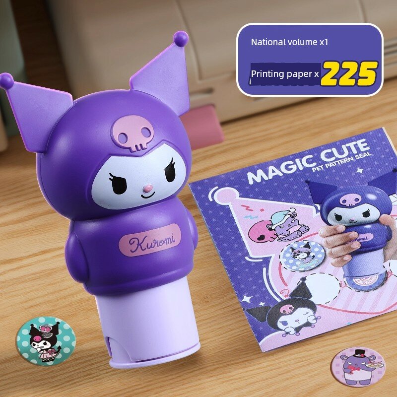 Набор волшебных наклеек-штампов «Куроми Мелоди» для детей: книга наклеек с мультяшными героями для мальчиков и девочек,