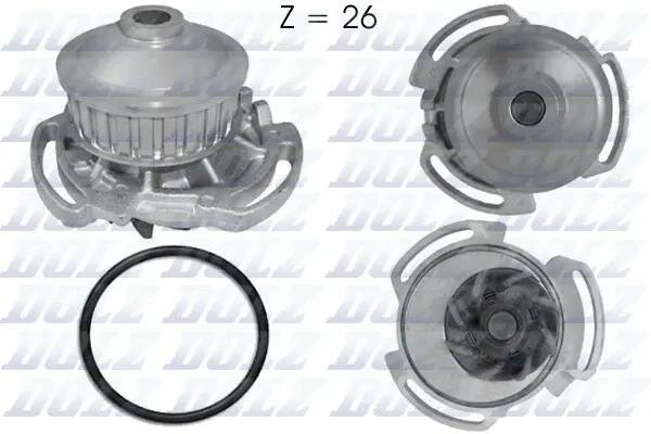 Помпа водяная DOLZ A159 Audi 80, VW Golf 2 1.0, 1.1, 1.3 78-92