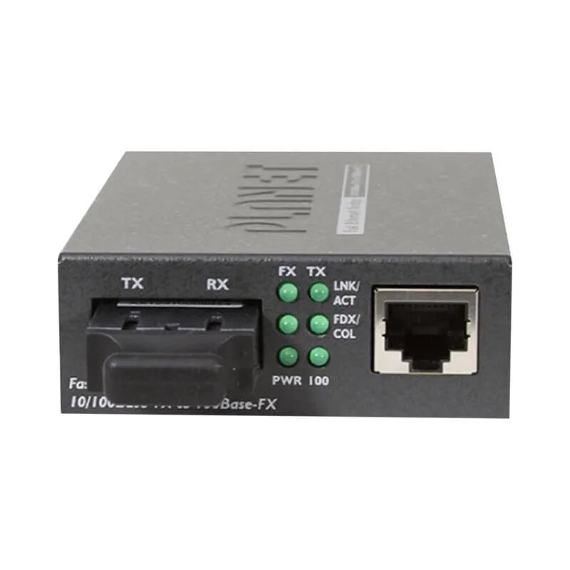 Медиаконвертер PLANET FT-802S15, Ethernet 100BASE-FX, SC, скорость 100Мбит/с