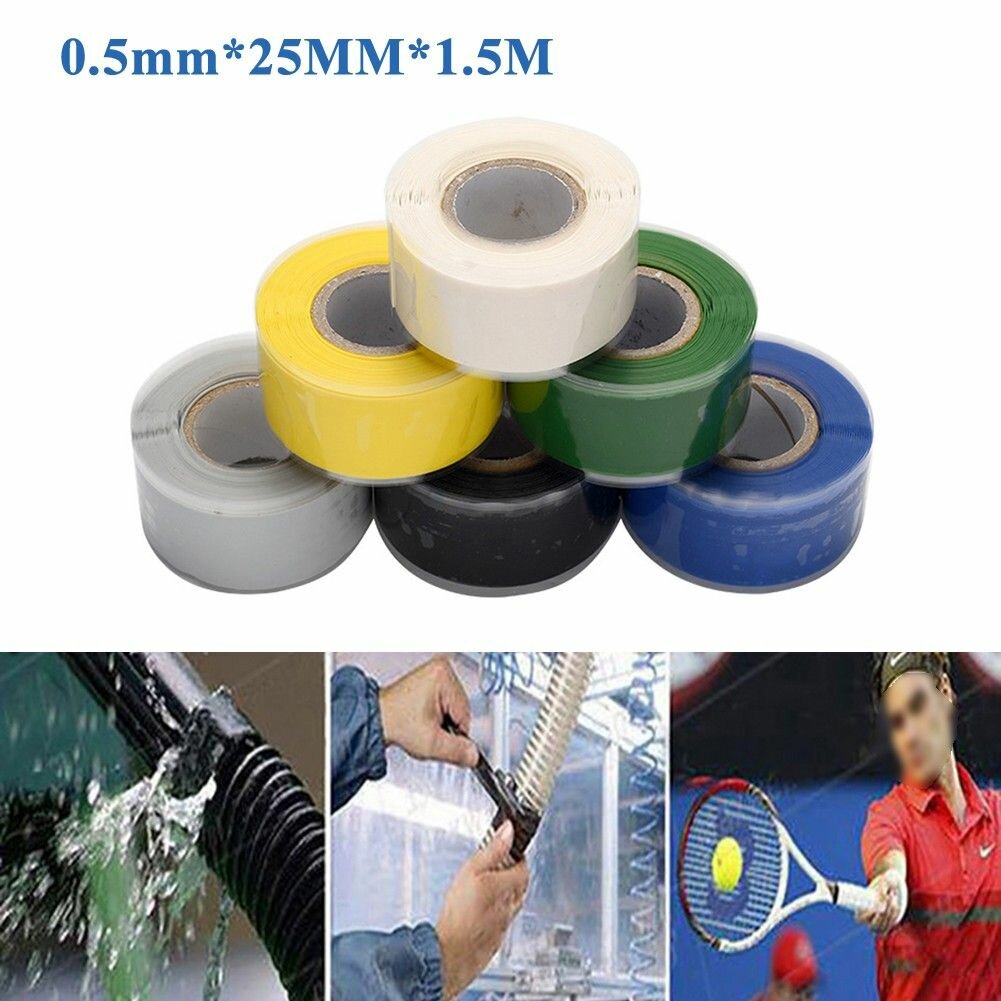 Силиконовая лента для сварки, водонепроницаемая, сантехника, электрика, ремонт труб, устранение протечек в шлангах