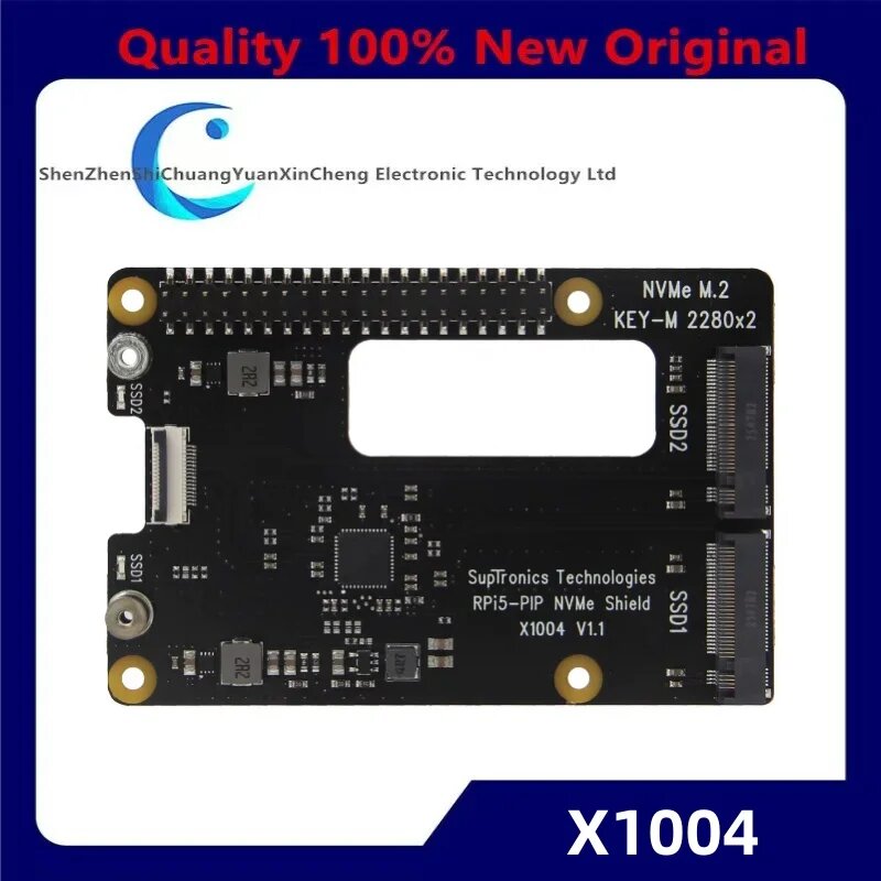 Geekworm X1004 Dual NVMe SSD модуль для Raspberry Pi 5